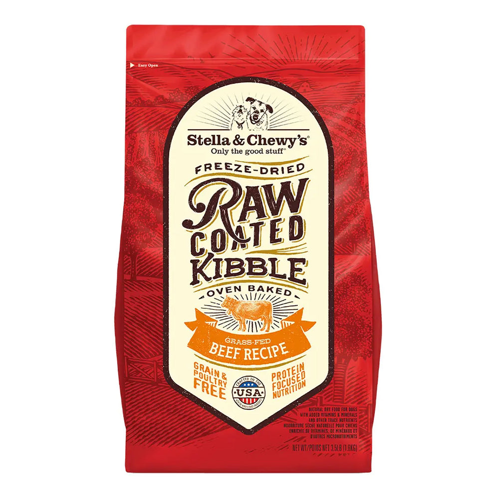 Grass-Fed Beef Raw Coated Kibble Dog Food – WAGSUP